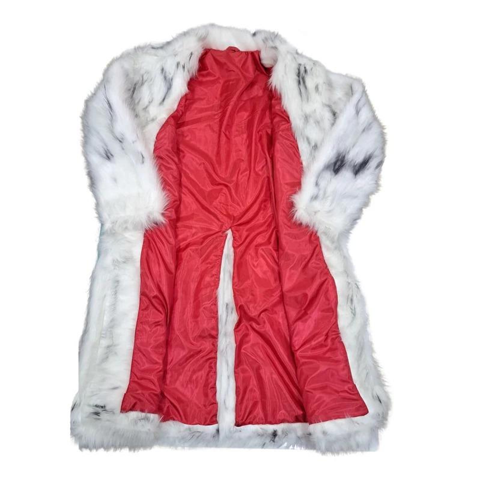 Handmade White Faux Fur Coat Ken Fur Coat for Men Christmas Classic ...