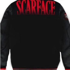 The World is Yours Black Bomber Scarface Varsity Jacket - New Arrival ...