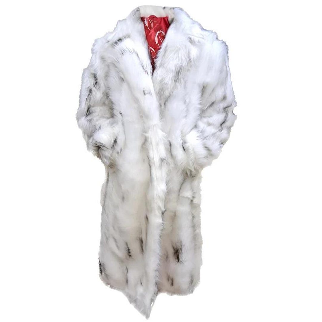 Handmade White Faux Fur Coat Ken Fur Coat for Men Christmas Classic ...