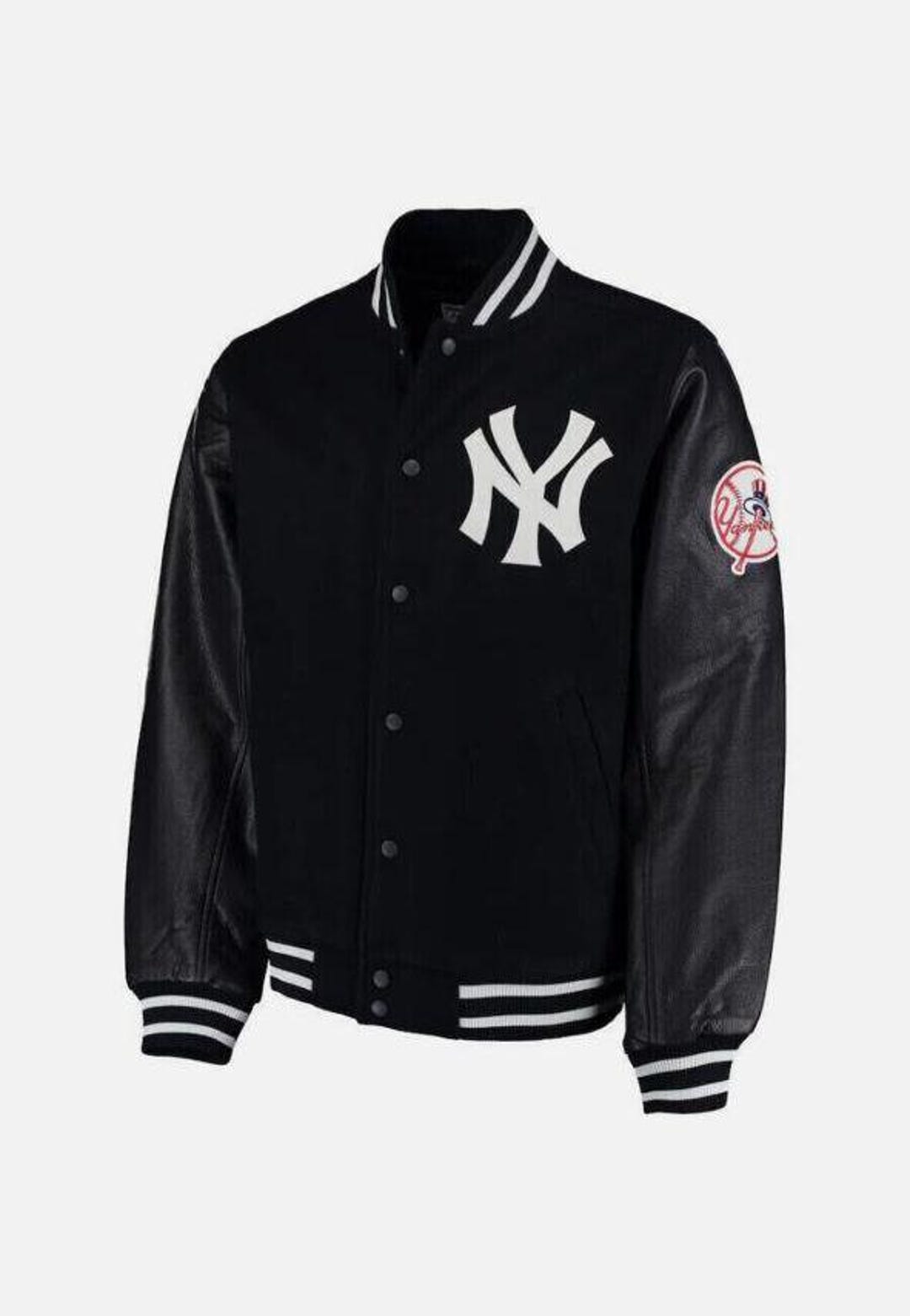 New York Yankees MLB Classic Letterman Varsity Jacket - Black - Etsy