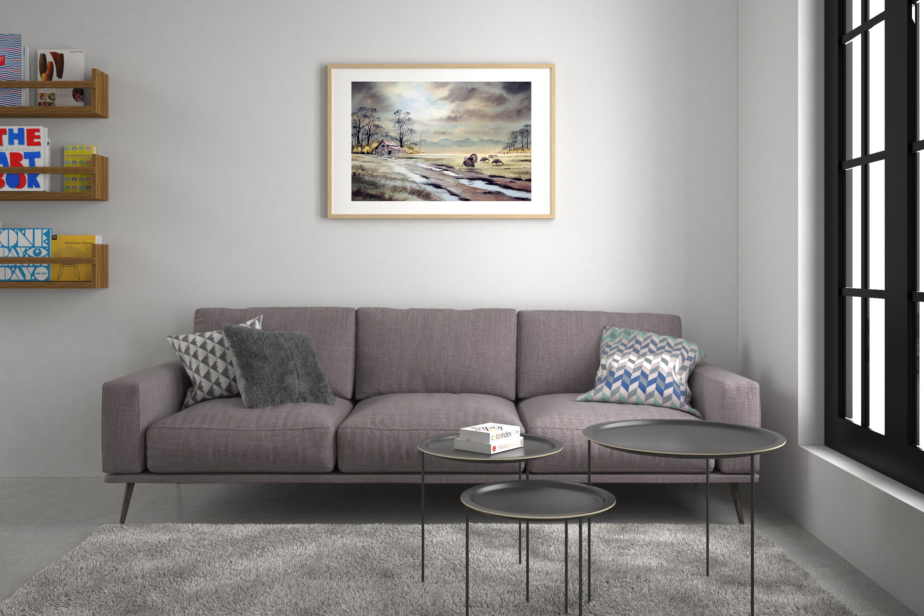 Wild Turkeys Watercolor Art Print Farm Poster Watercolour & - Etsy