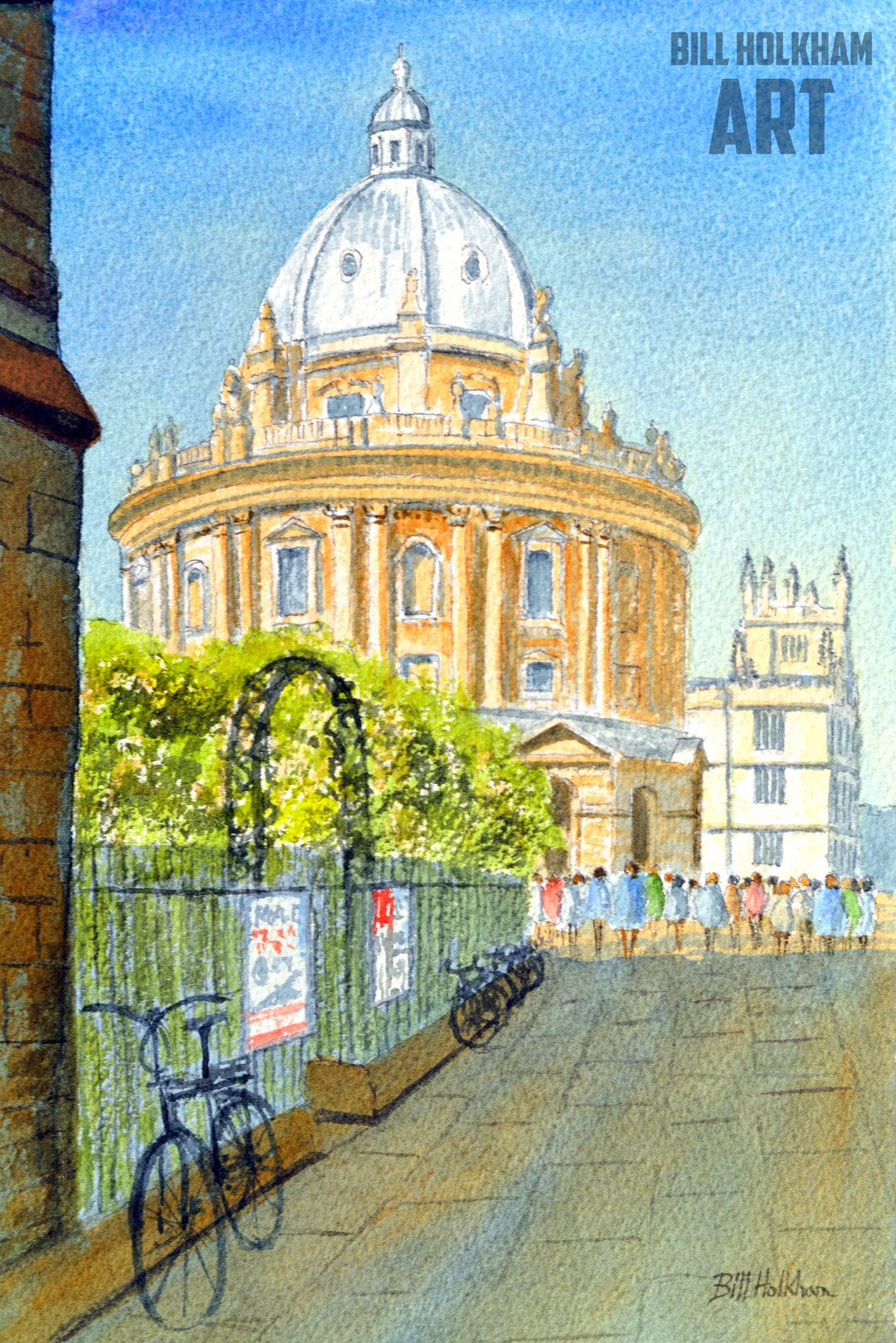 Radcliffe Camera Oxford University England - Watercolour Art Prints of ...