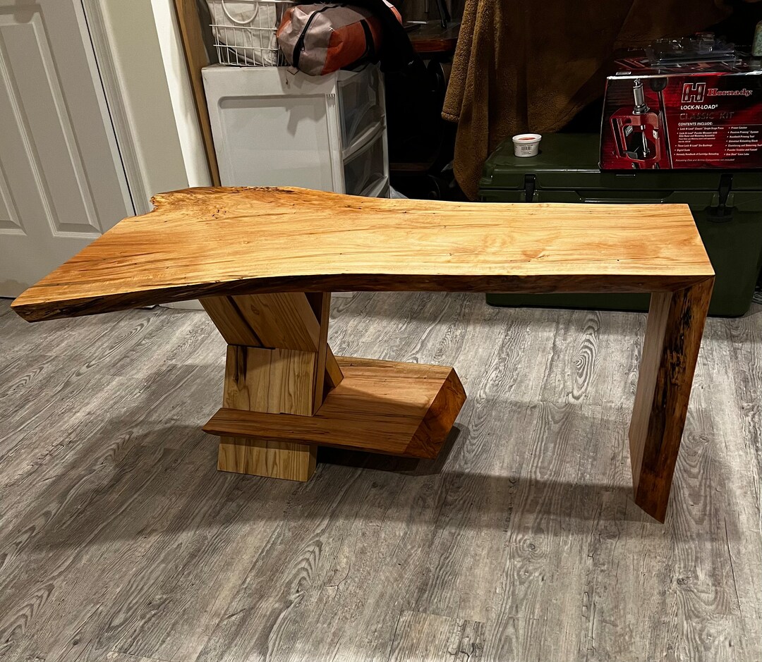 Waterfall Edge Coffee Table With Joinery Legs - Etsy