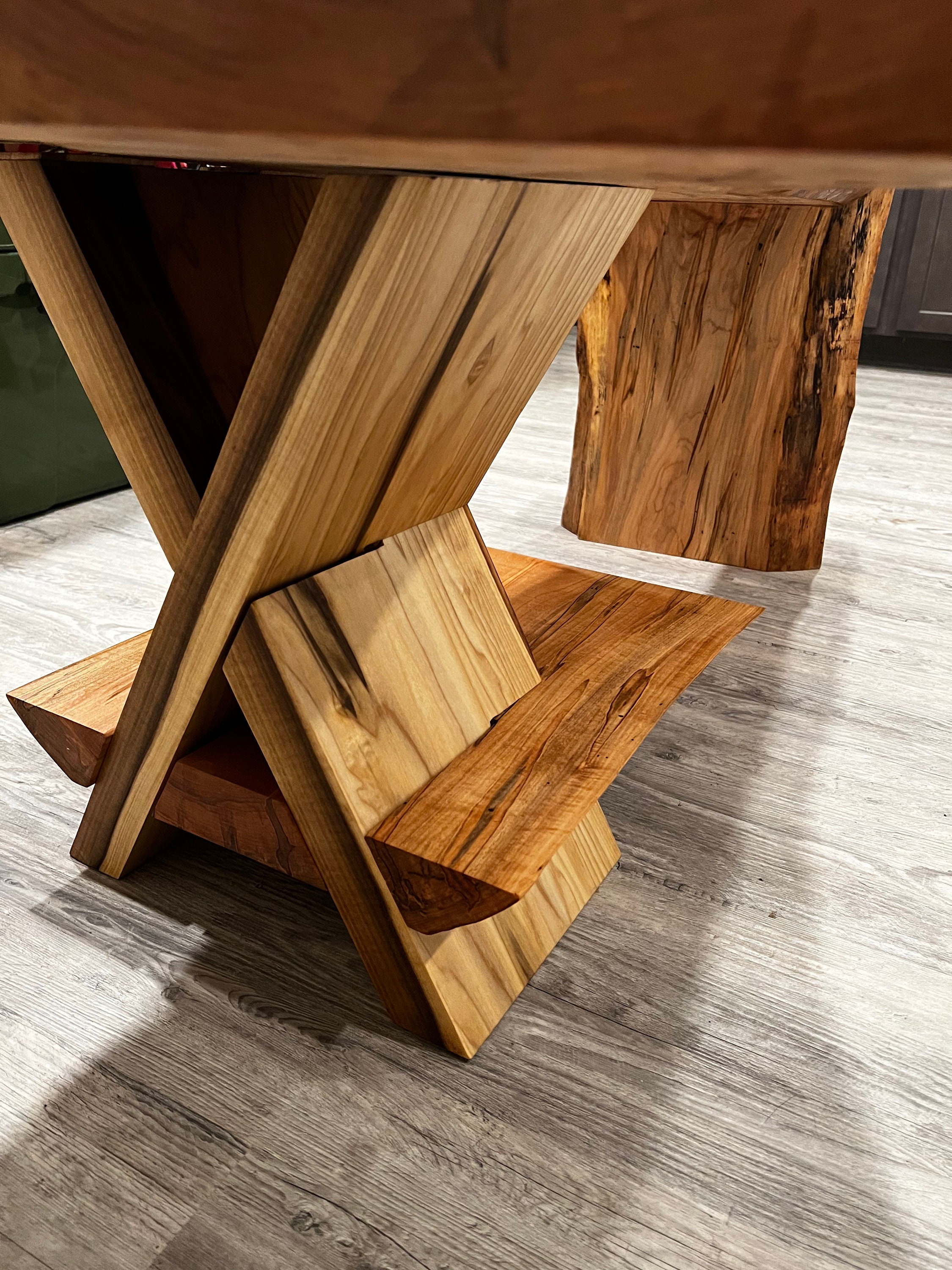 Waterfall Edge Coffee Table With Joinery Legs - Etsy