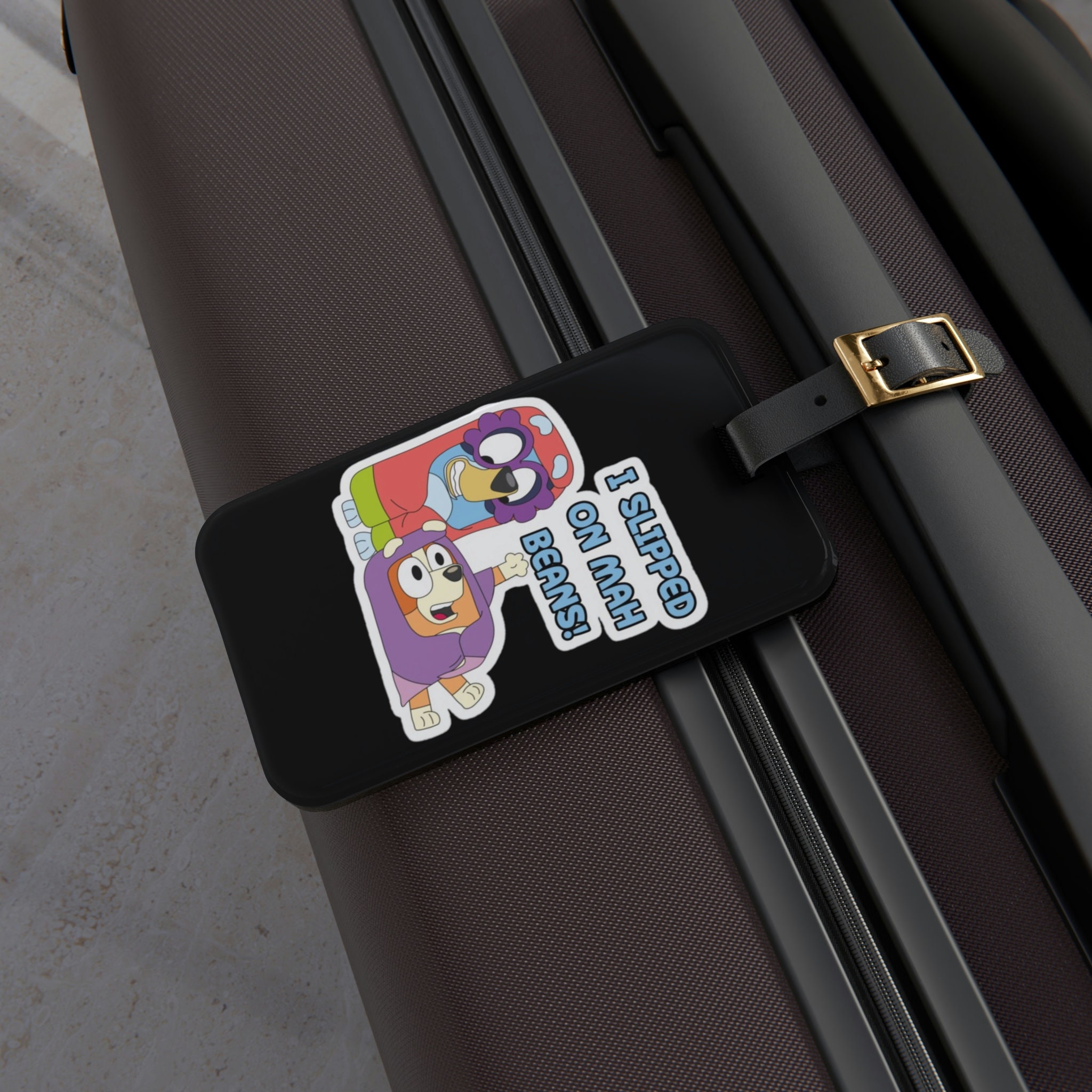 Bluey Luggage Tag Here Come the Grannies Luggage Tag Bluey - Etsy