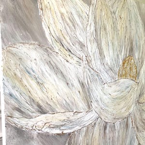 Original Textured Artwork-magnolia (horizontal) - Etsy