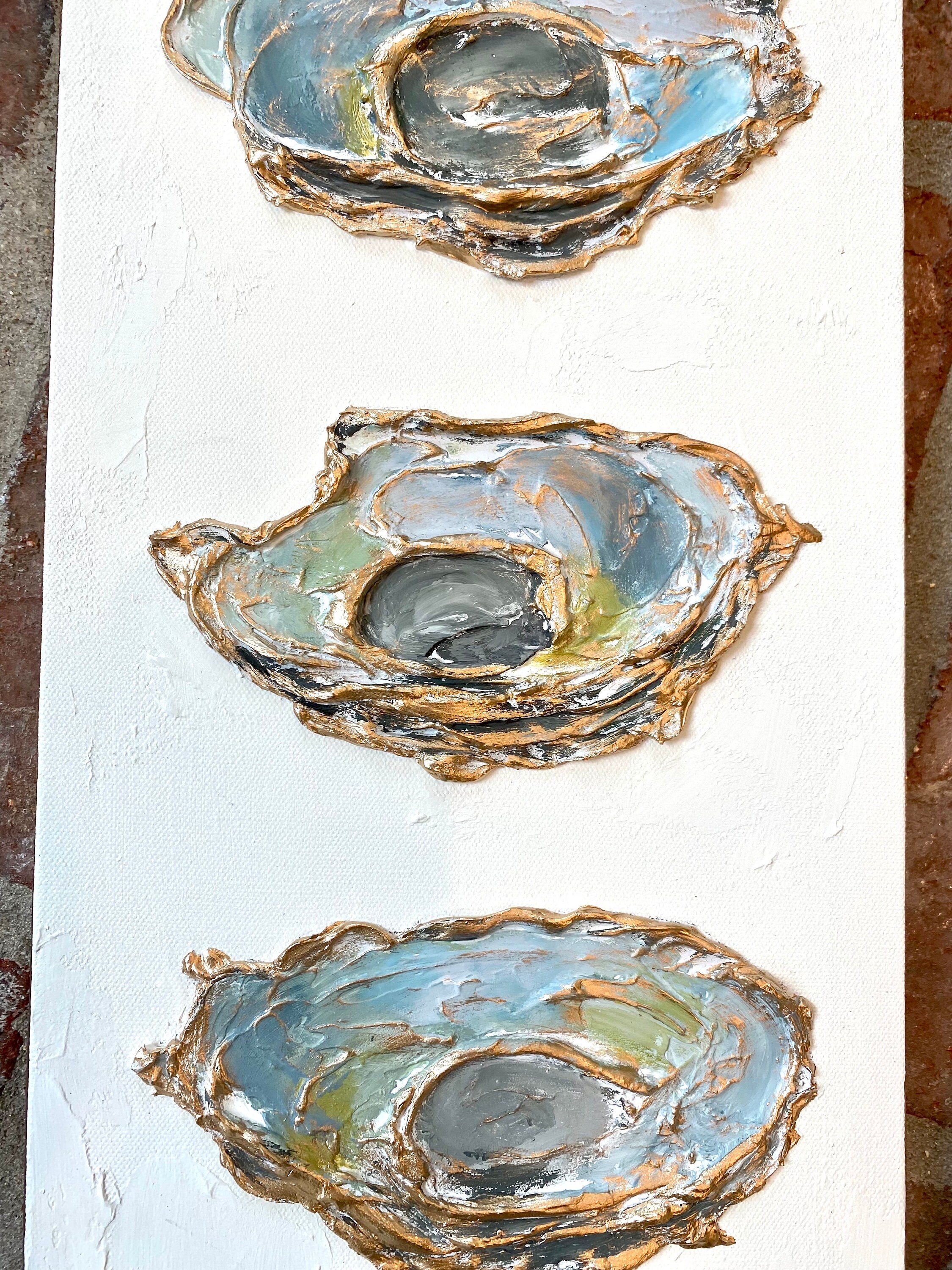 Original Textured Artwork-oysters - Etsy