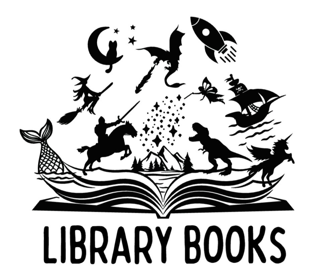 Library Books SVG Digital Download - Etsy