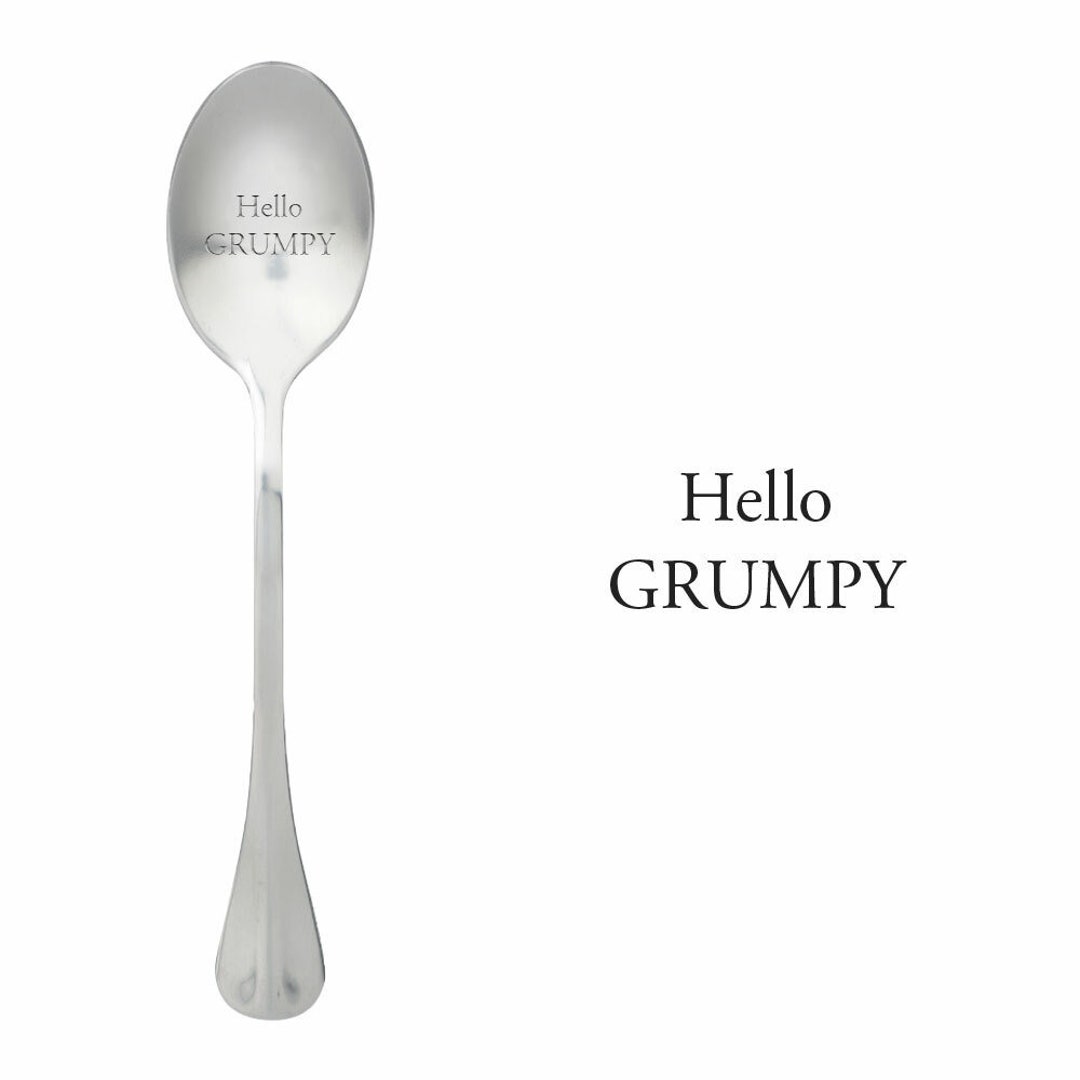 Spoon With Saying Hello Grumpy - Etsy