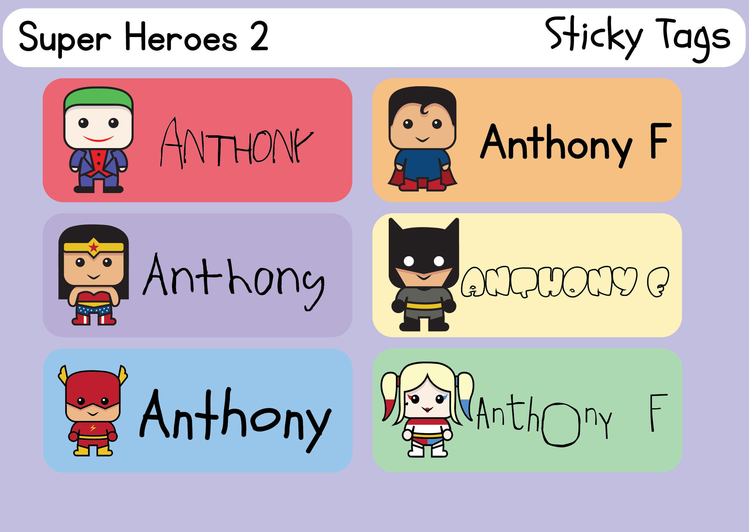 Personalized Die Cut Name Stickers Kids Name Tags Daycare Labels ...