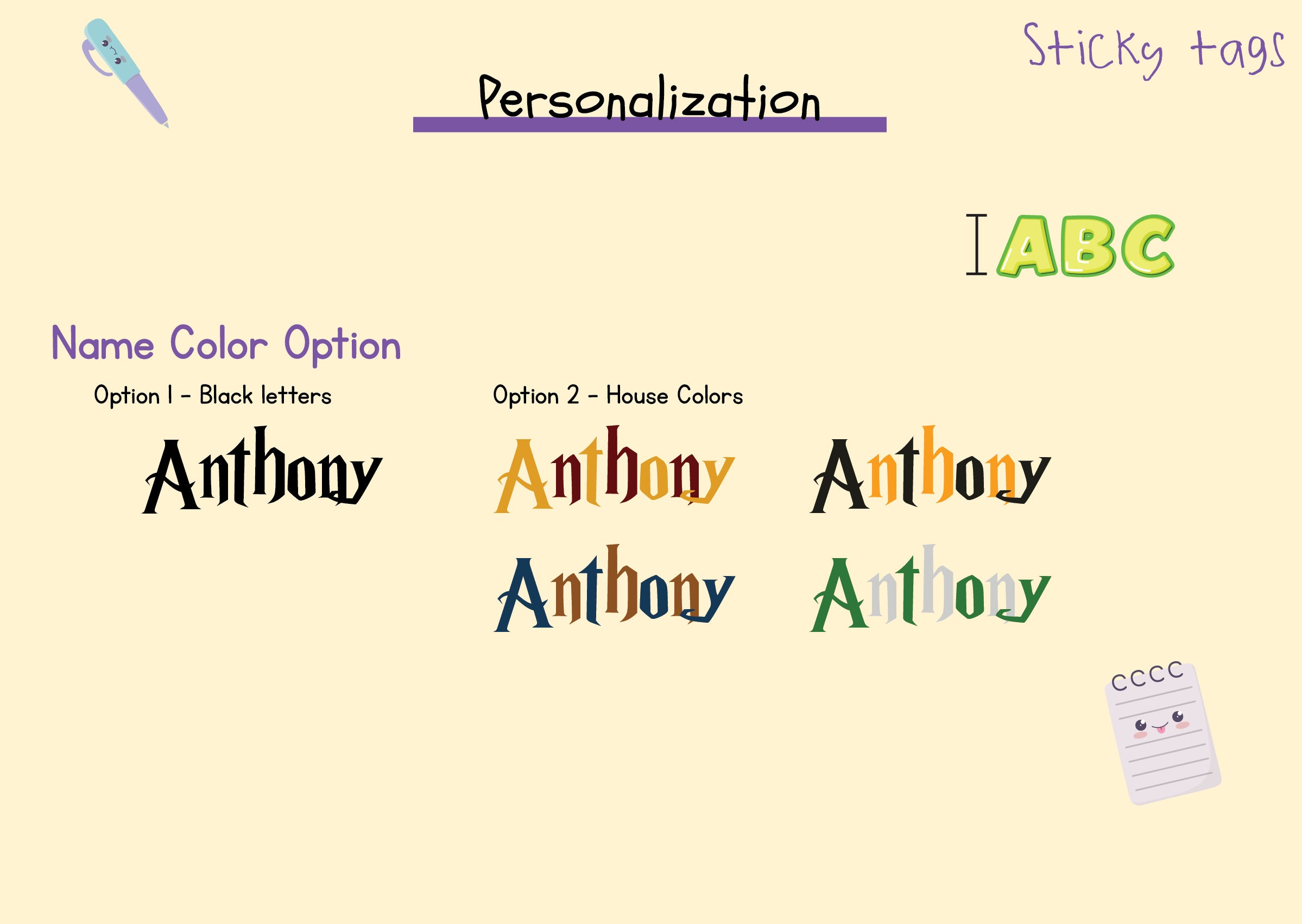 Magical Wizard Name Sticker - Custom Personalized Vinyl Decal for ...