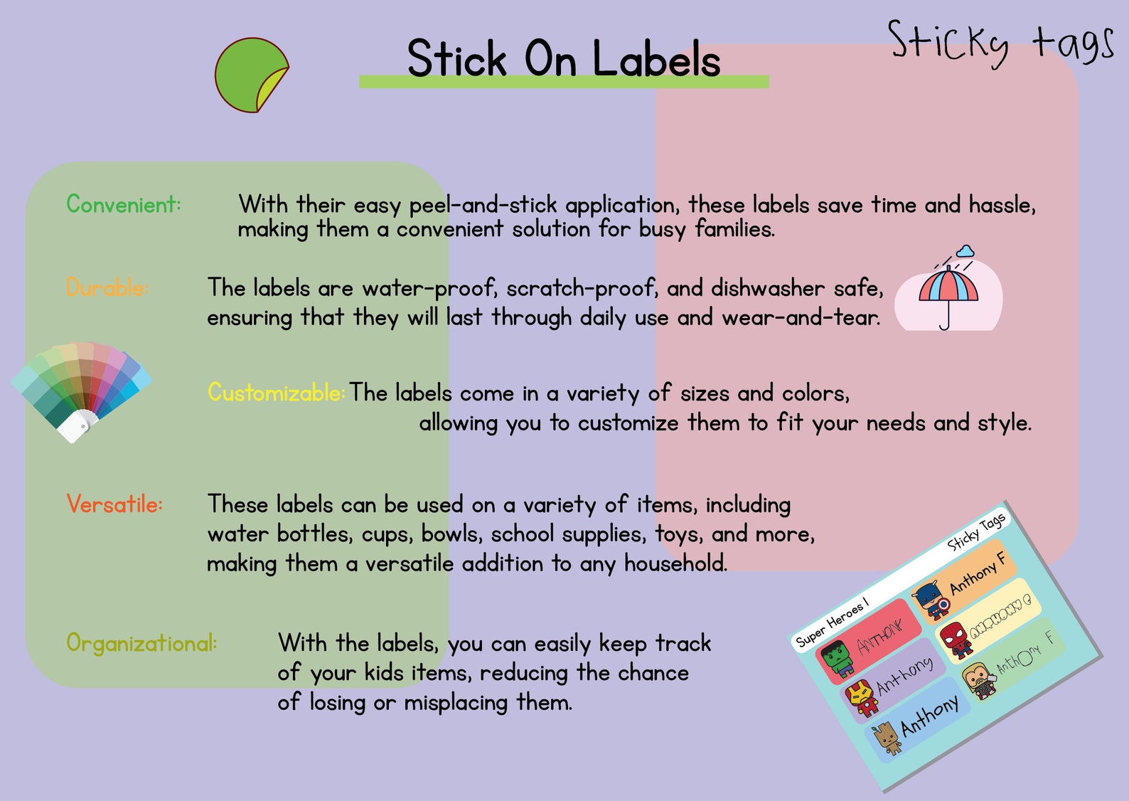 Adorable Owl Name Tag Labels - Customizable Waterproof Vinyl Stickers ...