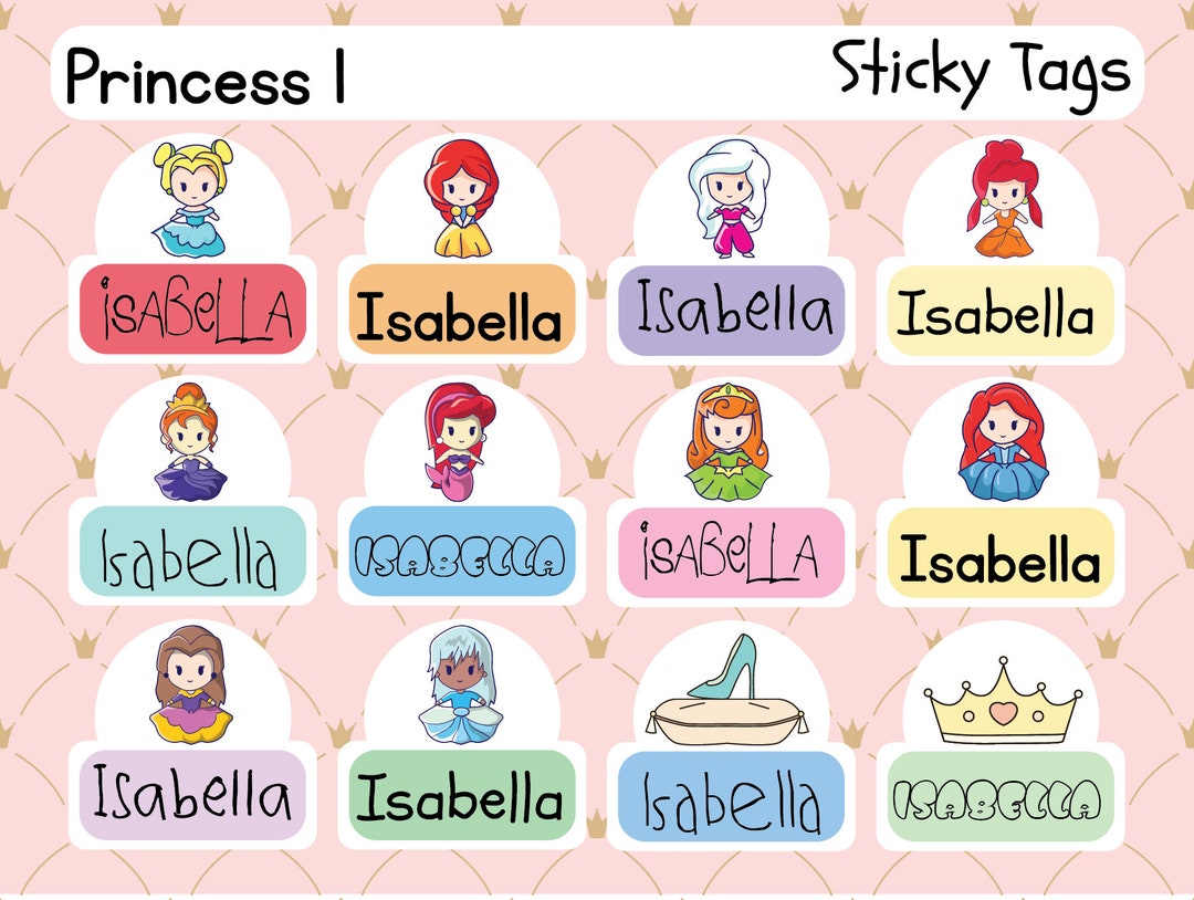 Personalized Name Stickers - Kids Name Tags - Daycare Labels ...