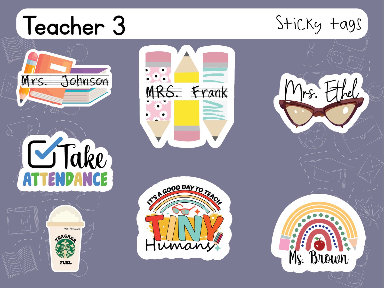 Teacher Appreciation Bundle • Sticker Pack for Teachers and Students ...