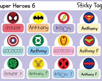 Personalized Die Cut Name Stickers Kids Name Tags Daycare - Etsy