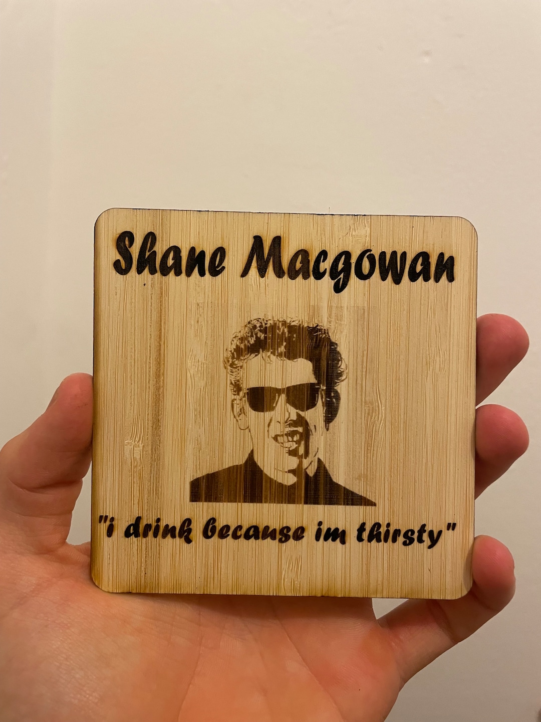 Shane Macgowan Rememberance Drinks Coaster - Etsy