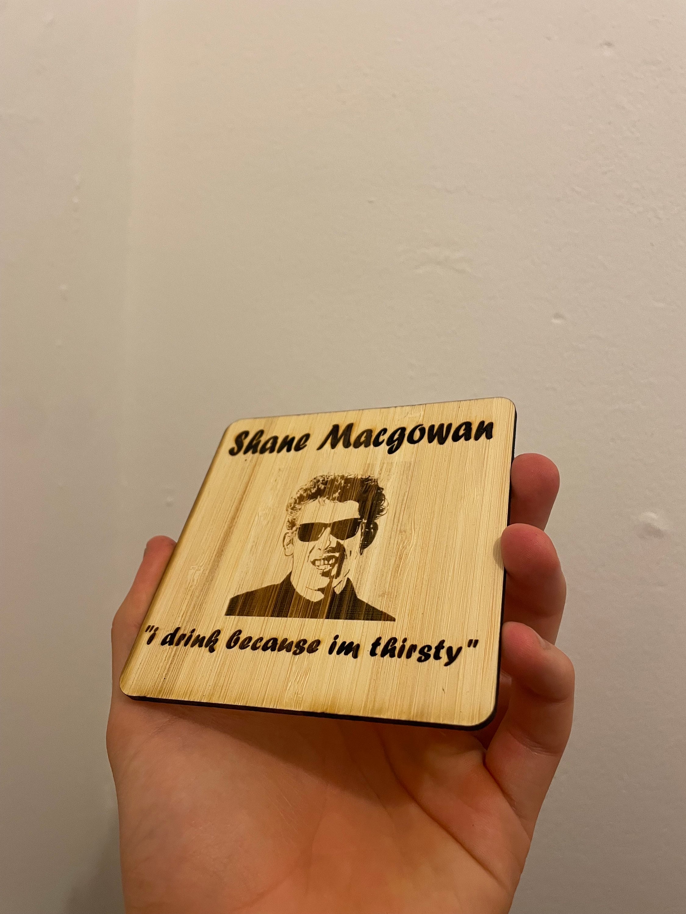 Shane Macgowan Rememberance Drinks Coaster - Etsy