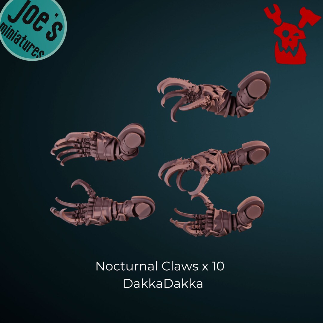 Nocturnal Claws Set 1 X 10 (5 Left 5 Right) - Dakkadakka - Etsy