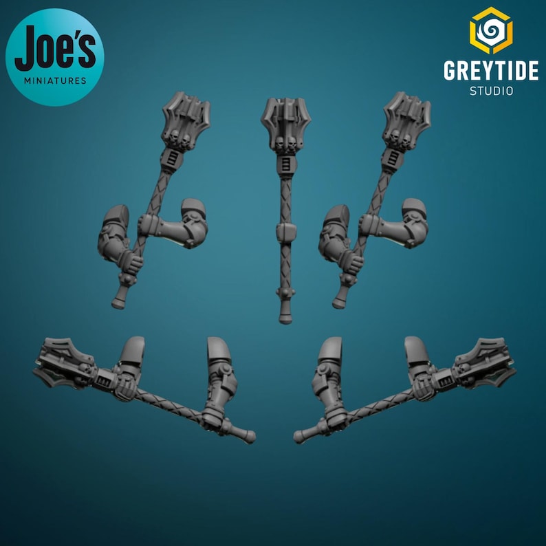5 X Two Handed Power Mauls - Greytide Studio - Eternal Pilgrims - Etsy