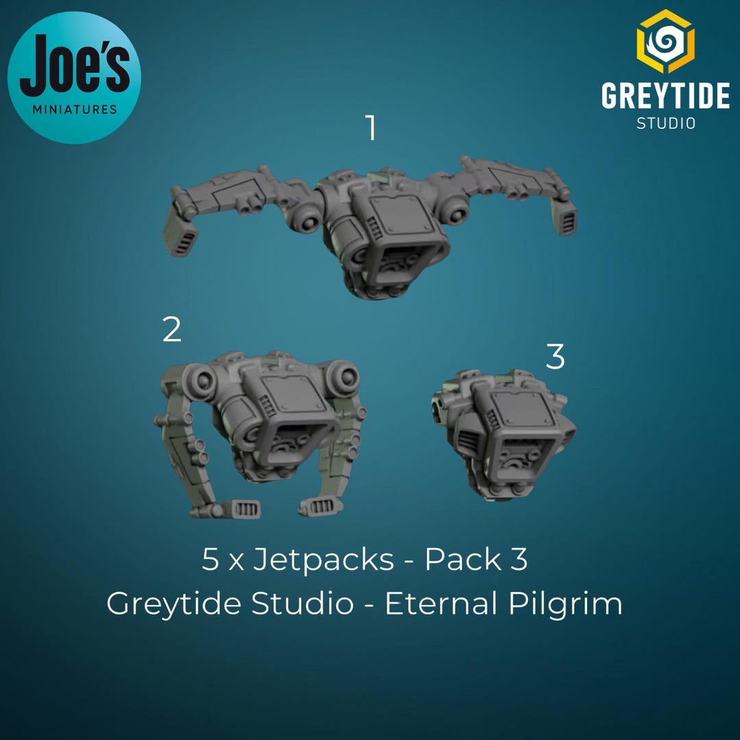 5 X Jetpacks - Pack 3 - Greytide Studios - Eternal Pilgrims - Etsy