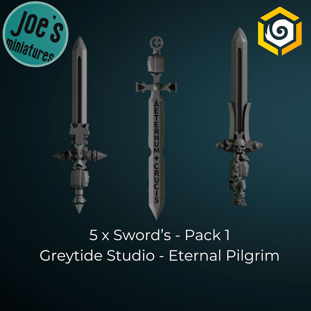 5 X Swords Pack 1 Greytide Studio Eternal Pilgrims - Etsy