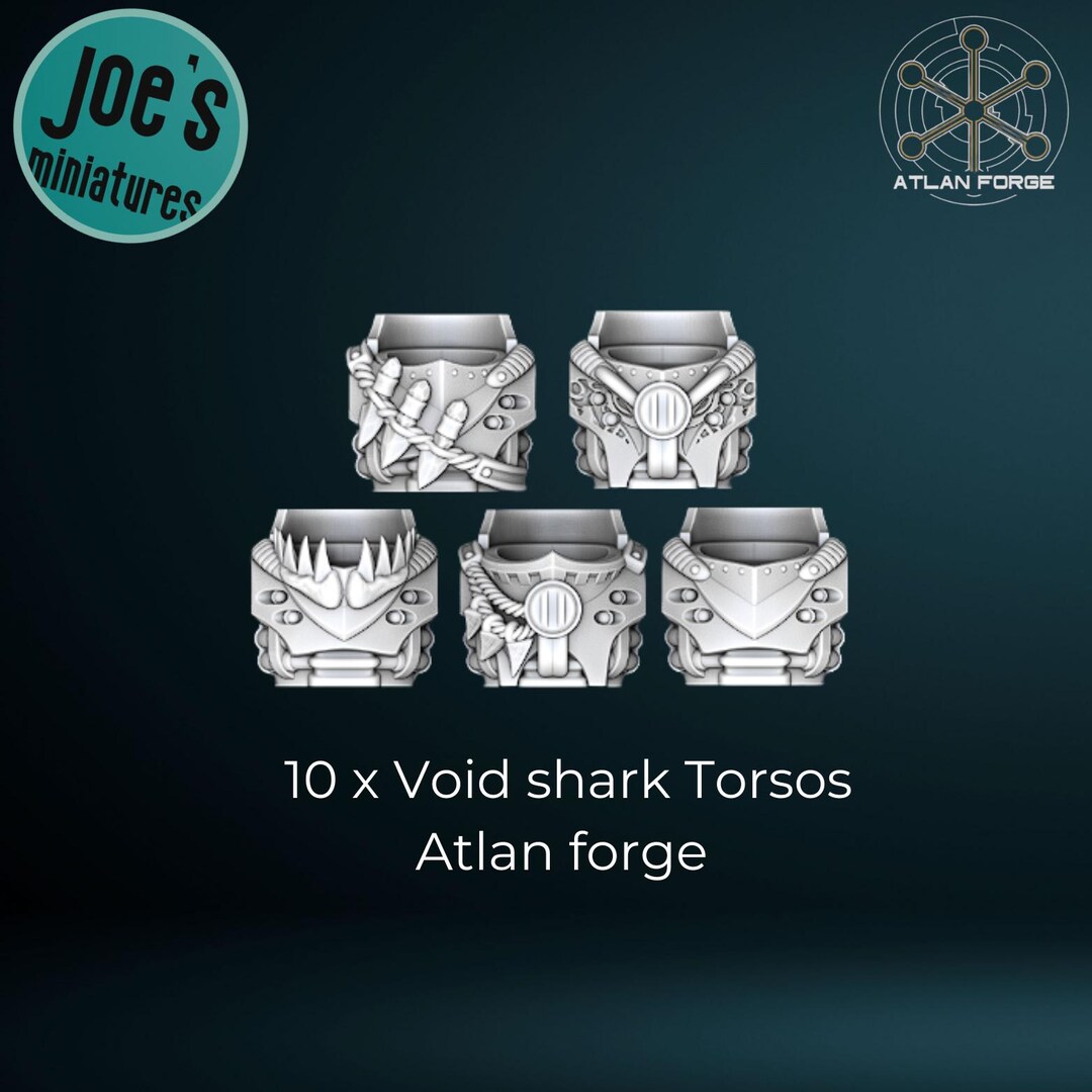 10 X Torso's - Void Sharks - Atlan Forge - Etsy