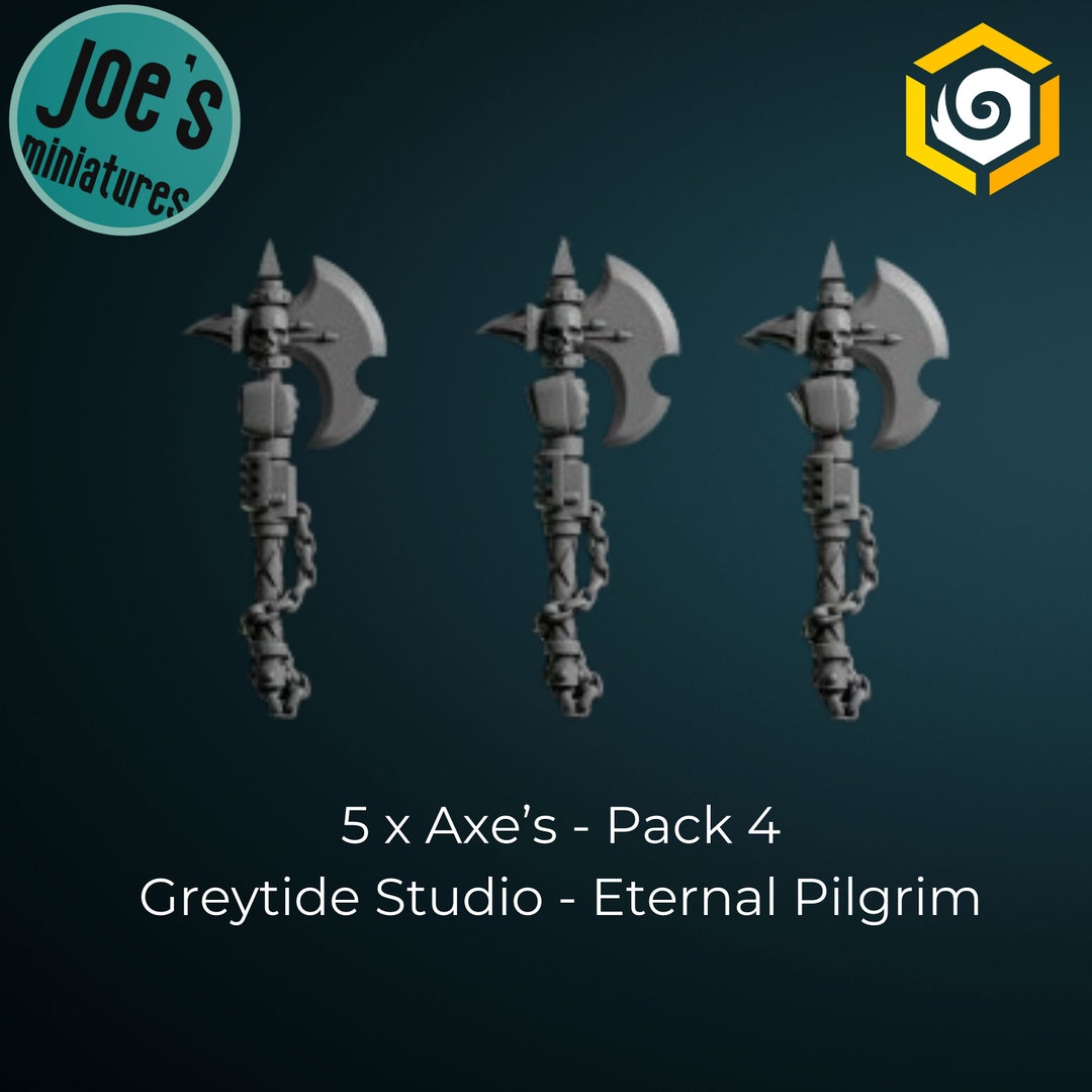 5 X Axe's Pack 4 Greytide Studio Eternal Pilgrims - Etsy