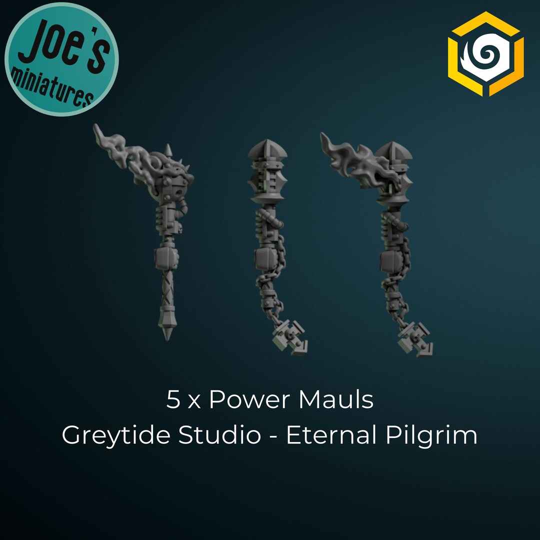 5 X Power Mauls - Greytide Studio - Eternal Pilgrims - Etsy