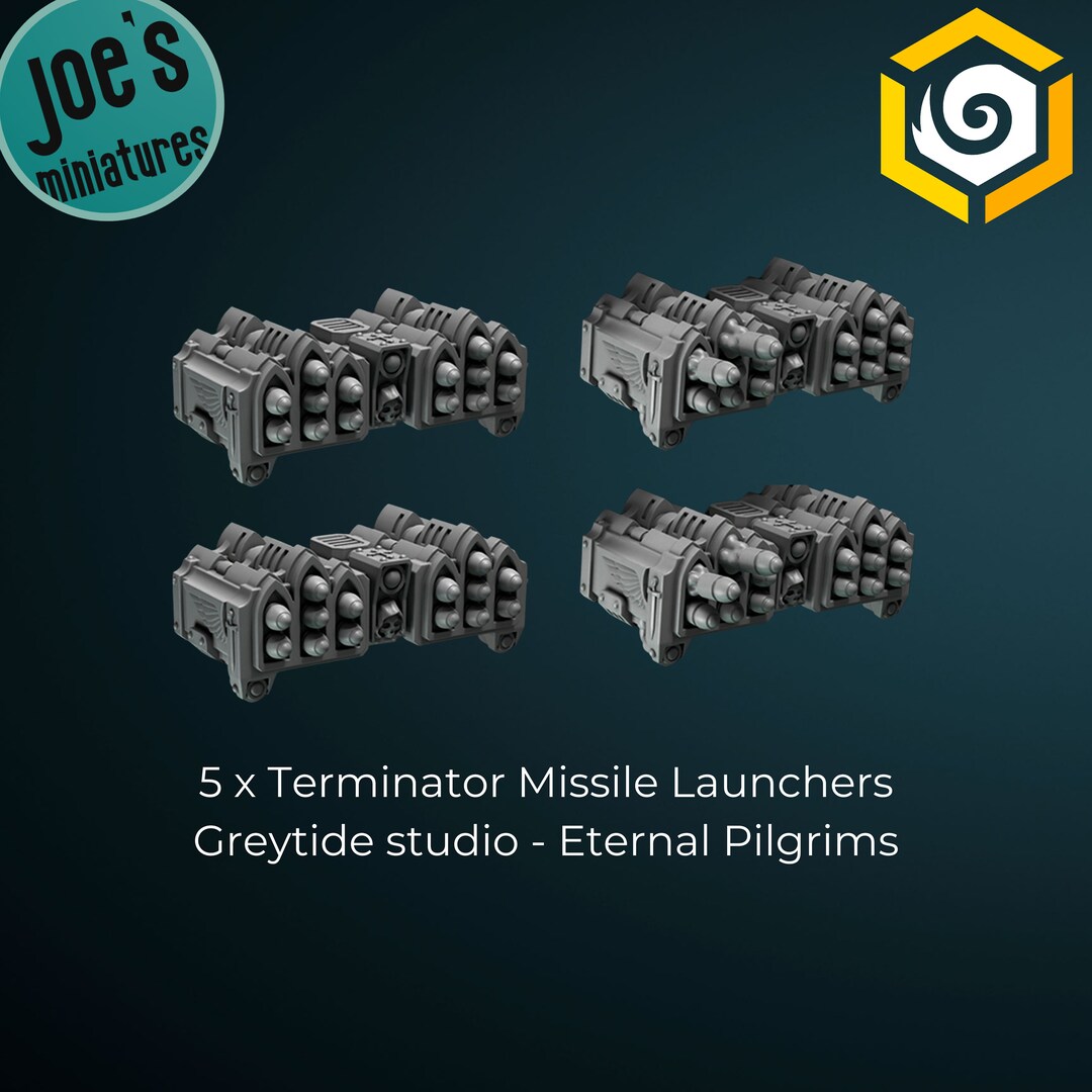 5 X Termi Missile Launchers - Greytide Studios - Eternal Pilgrims - Etsy