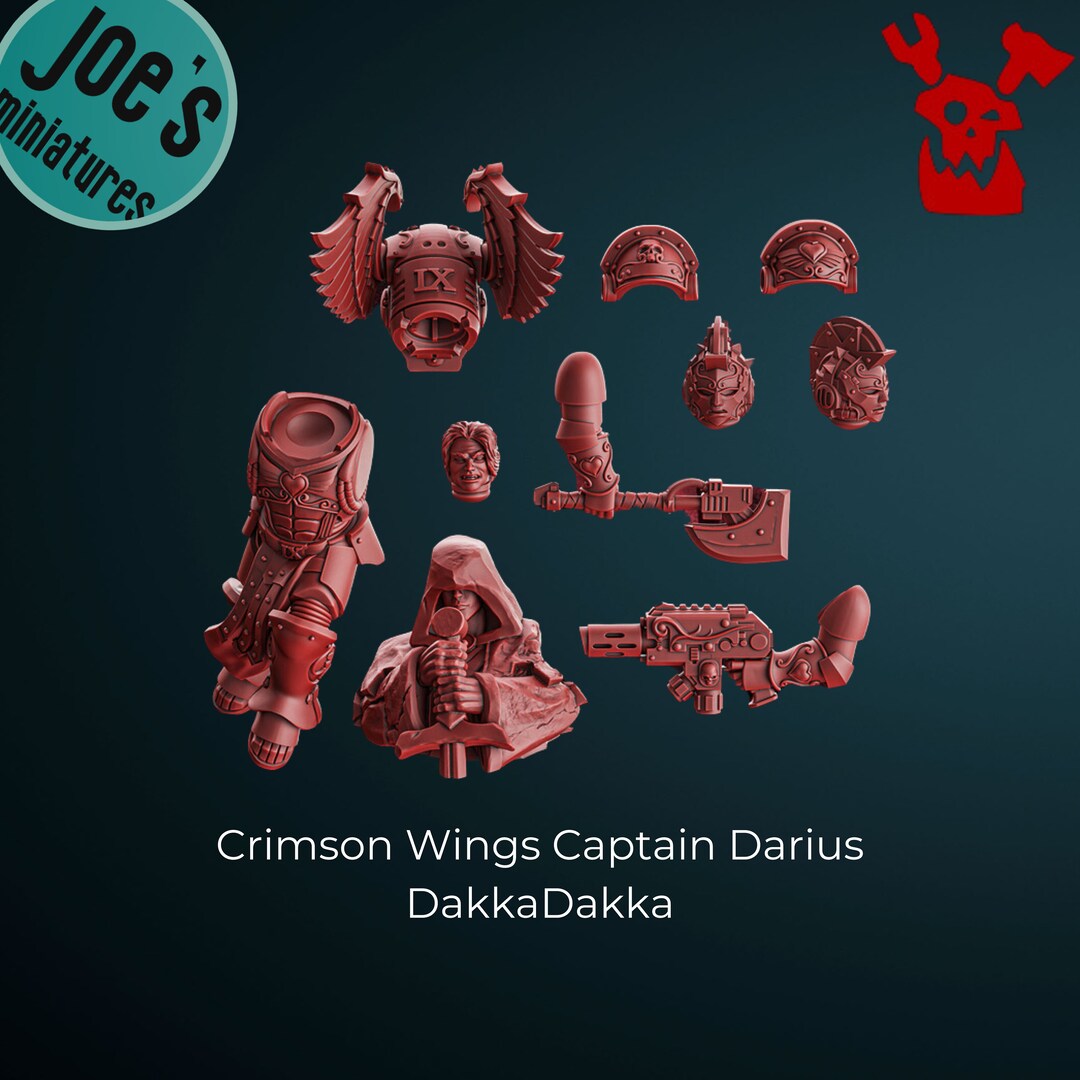Crimson Wings Captain Darius by Dakkadakka - Etsy