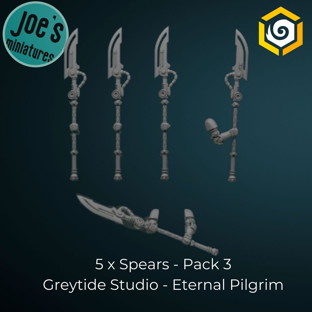 5 X Spears - Pack 3 - Greytide Studio - Eternal Pilgrims - Etsy