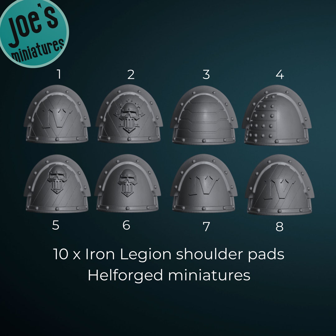 10 X Shoulder Pads Iron Legion Helforged Miniatures - Etsy UK