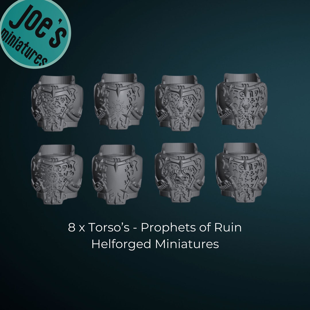 8 X Torso's Prophets of Ruin Helforged Miniatures - Etsy UK