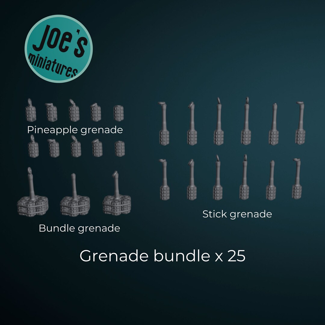 25/50/100 Miniature Grenade Bundle - Etsy