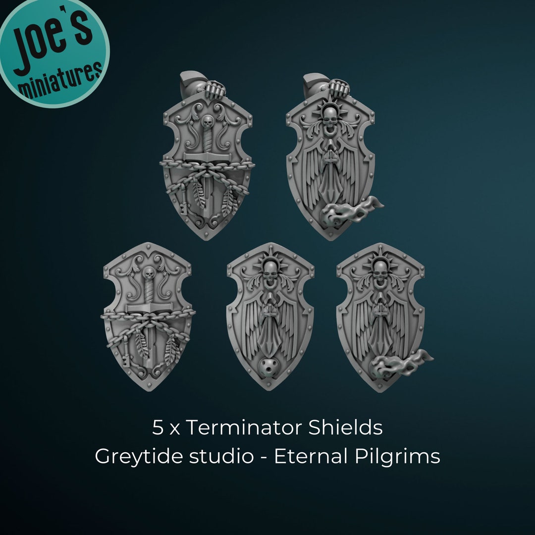 5 X Terminator Shields Greytide Studios Eternal Pilgrims Termi Pack - Etsy