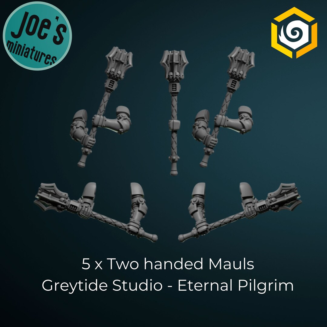 5 X Two Handed Power Mauls - Greytide Studio - Eternal Pilgrims - Etsy
