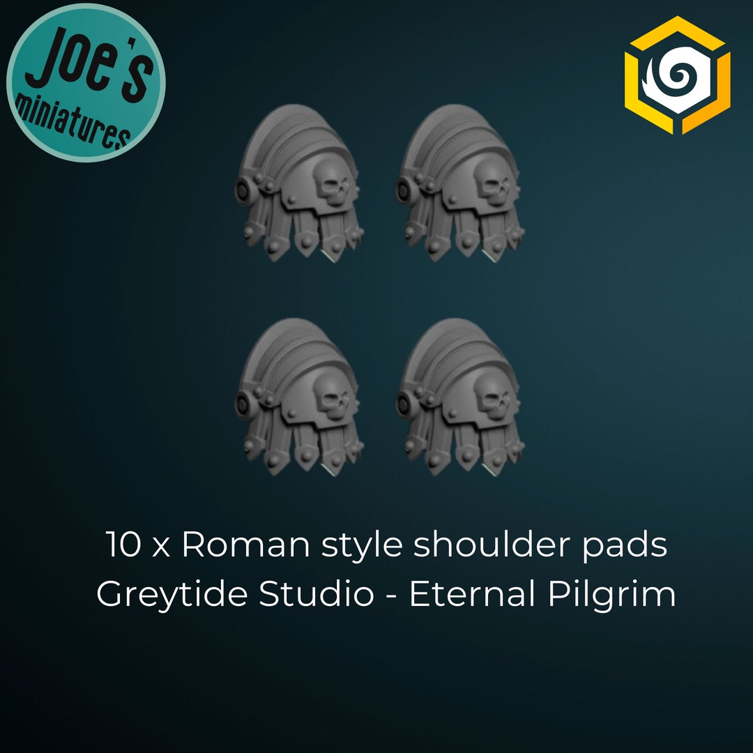 10 X Roman Style Shoulder Pads - Greytide Studios - Eternal Pilgrims ...