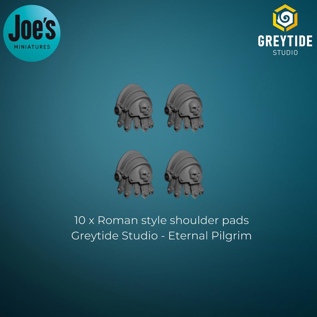 10 X Roman Style Shoulder Pads - Greytide Studios - Eternal Pilgrims - Etsy