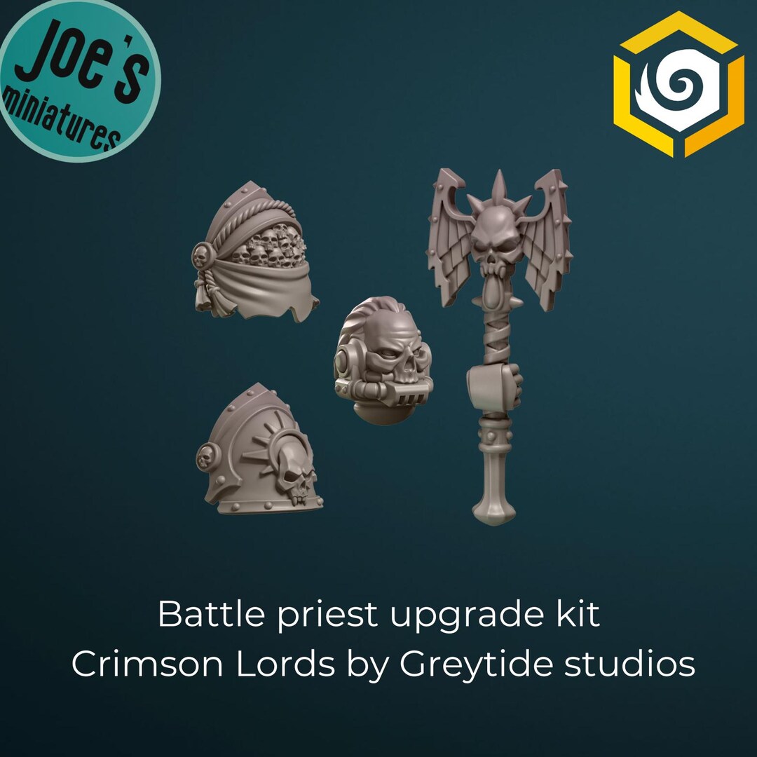 Battle Priest Upgrade Kit - Crimson Lords - Greytide Studio - Etsy