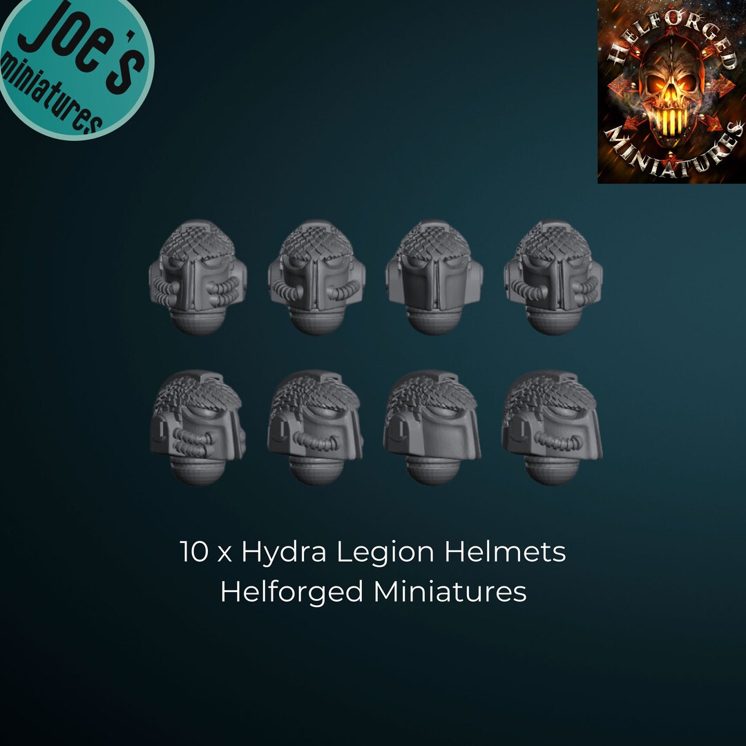 10 X Head's Hydra Legion Helforged Miniatures - Etsy