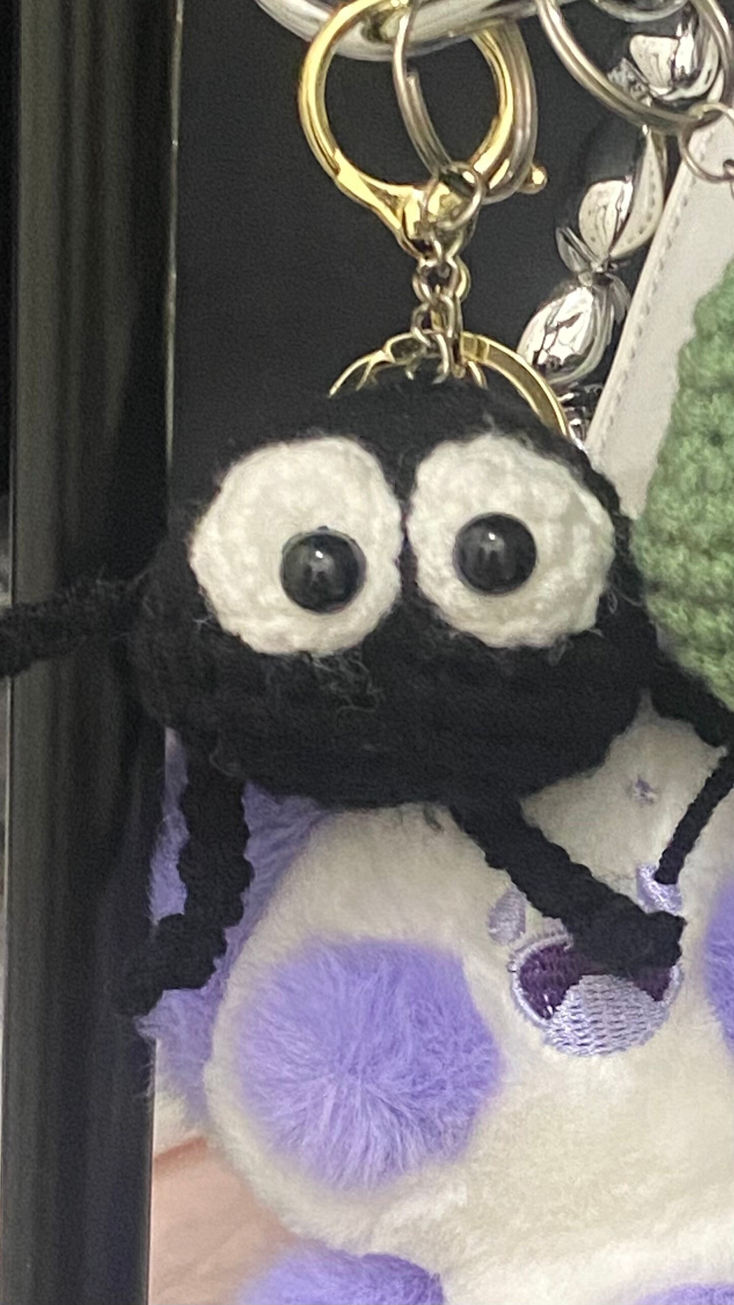 Crocheted Soor Sprite Susuwatari Keychain - Etsy Australia