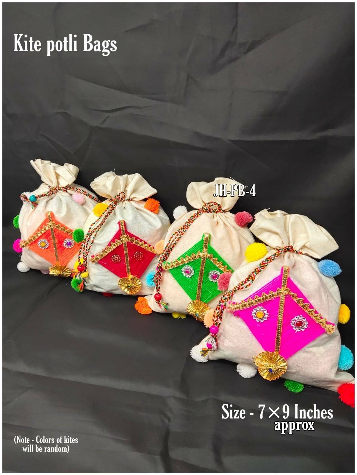 Potlis Bags for Return Gift, Wholesale Potli Bag for Wedding, Fabric ...