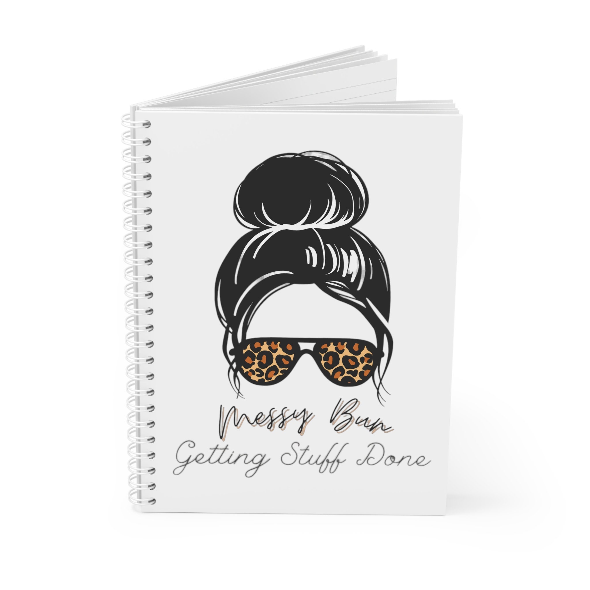 Messy Bun Getting Stuff Donespiral Notebook - Etsy