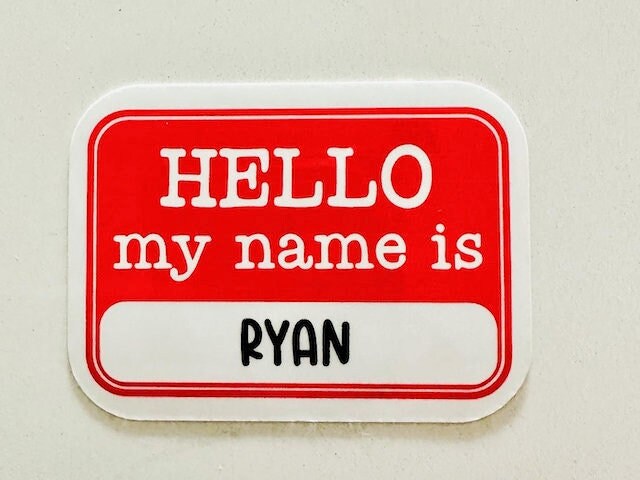 Hello My Name Is... Name Tags - Etsy