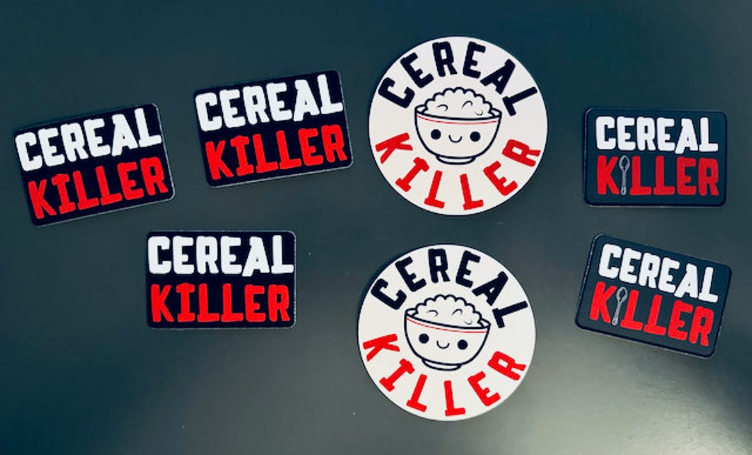 Cereal Killer Stickers - 3 Designs - Etsy