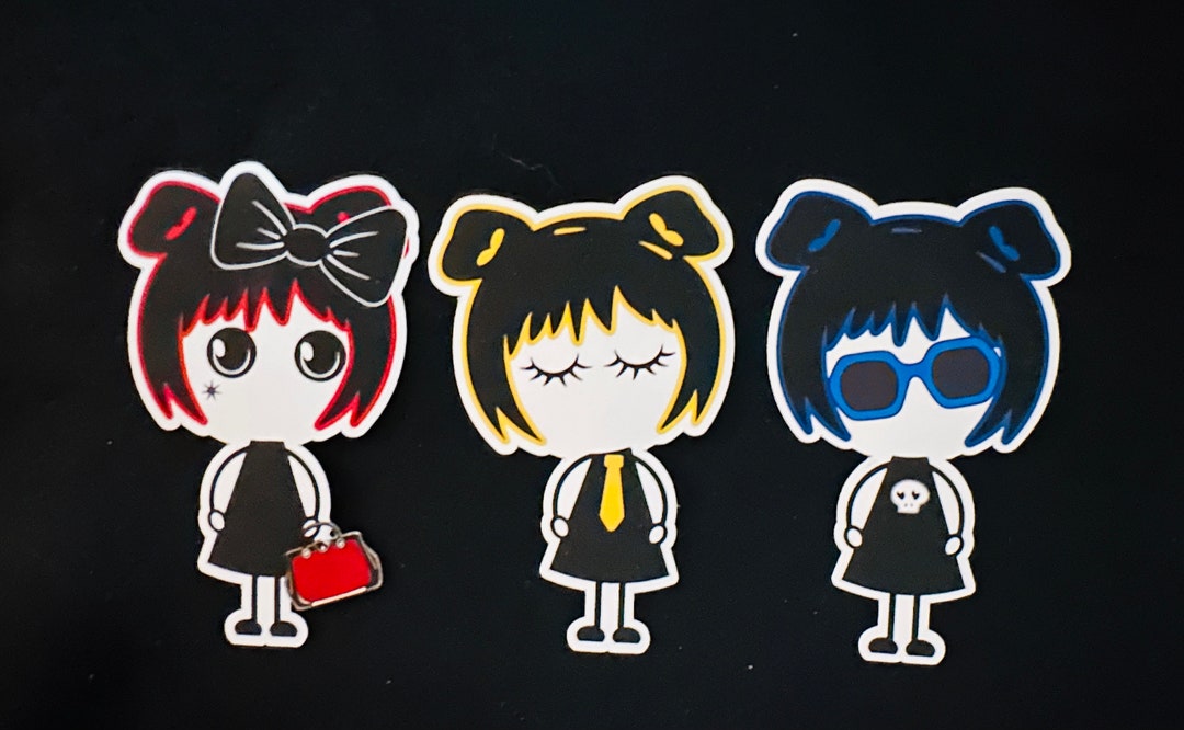 Kindergarten Goth Squad - Goth Girl Stickers - Etsy