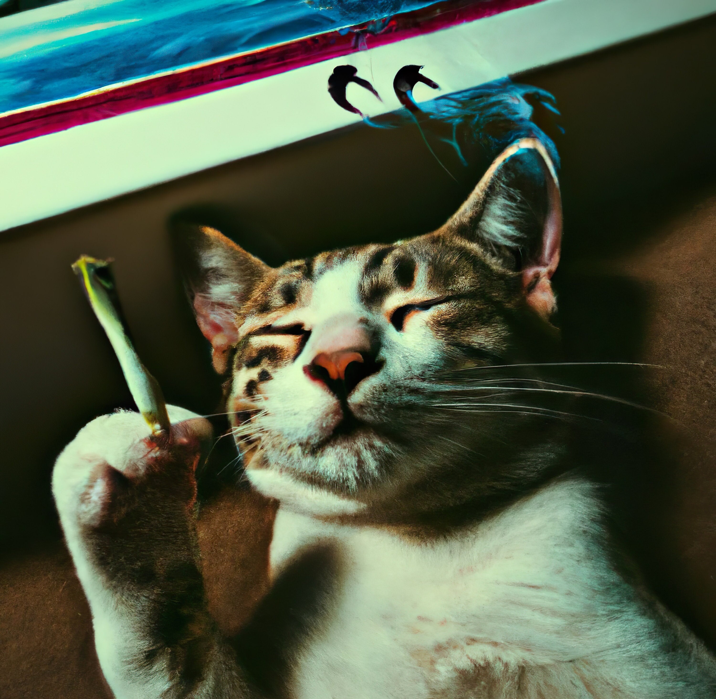 Cats Smoking Weed