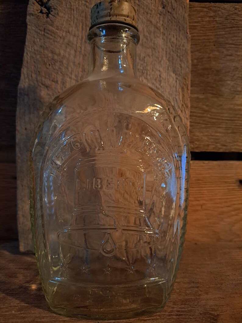 Bicentennial Liberty Bell Log Cabin Syrup Bottle - Etsy