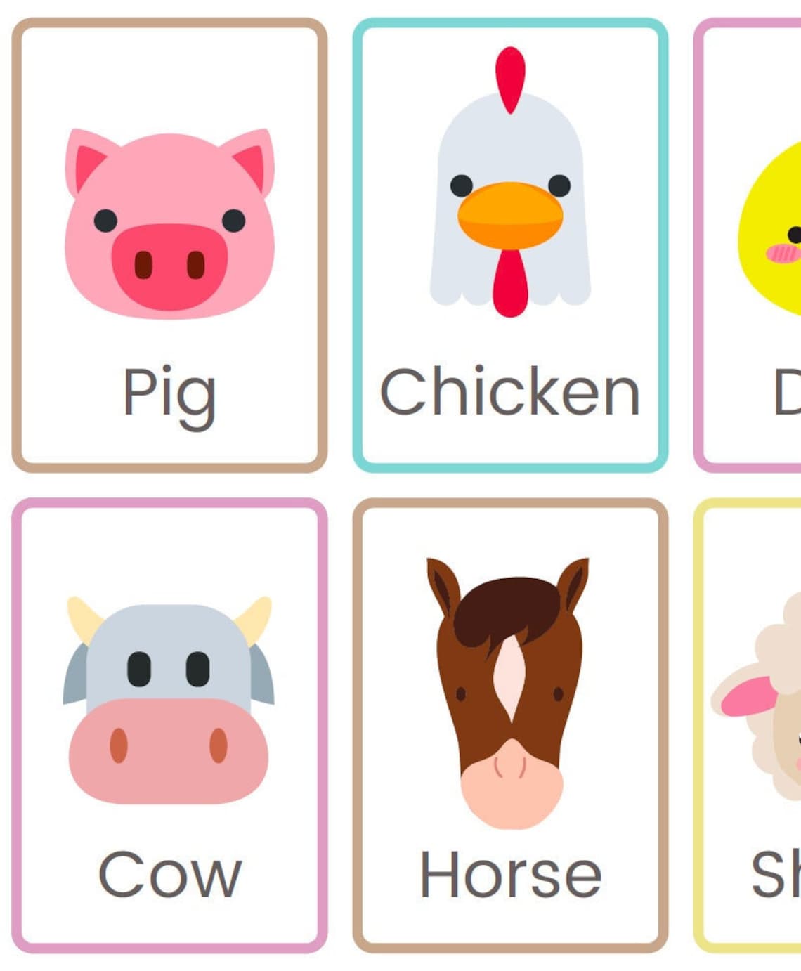 Old Macdonald Had a Farm Visuals - Etsy