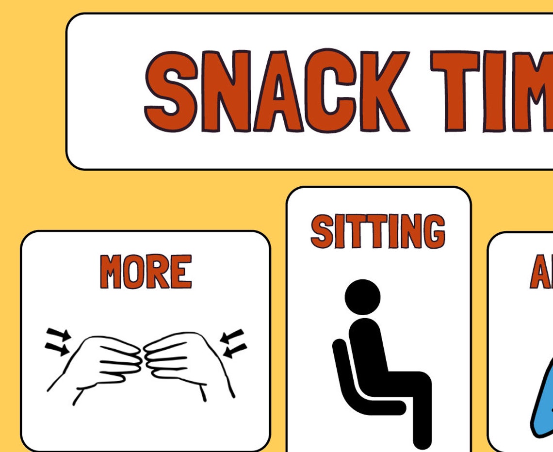 Snack Time Visual - Etsy